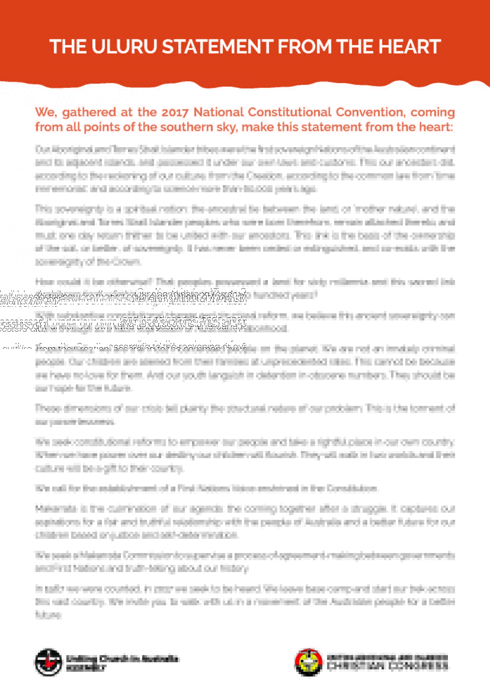 Voice your Support for a First Nations Voice – Uniting Church Australia