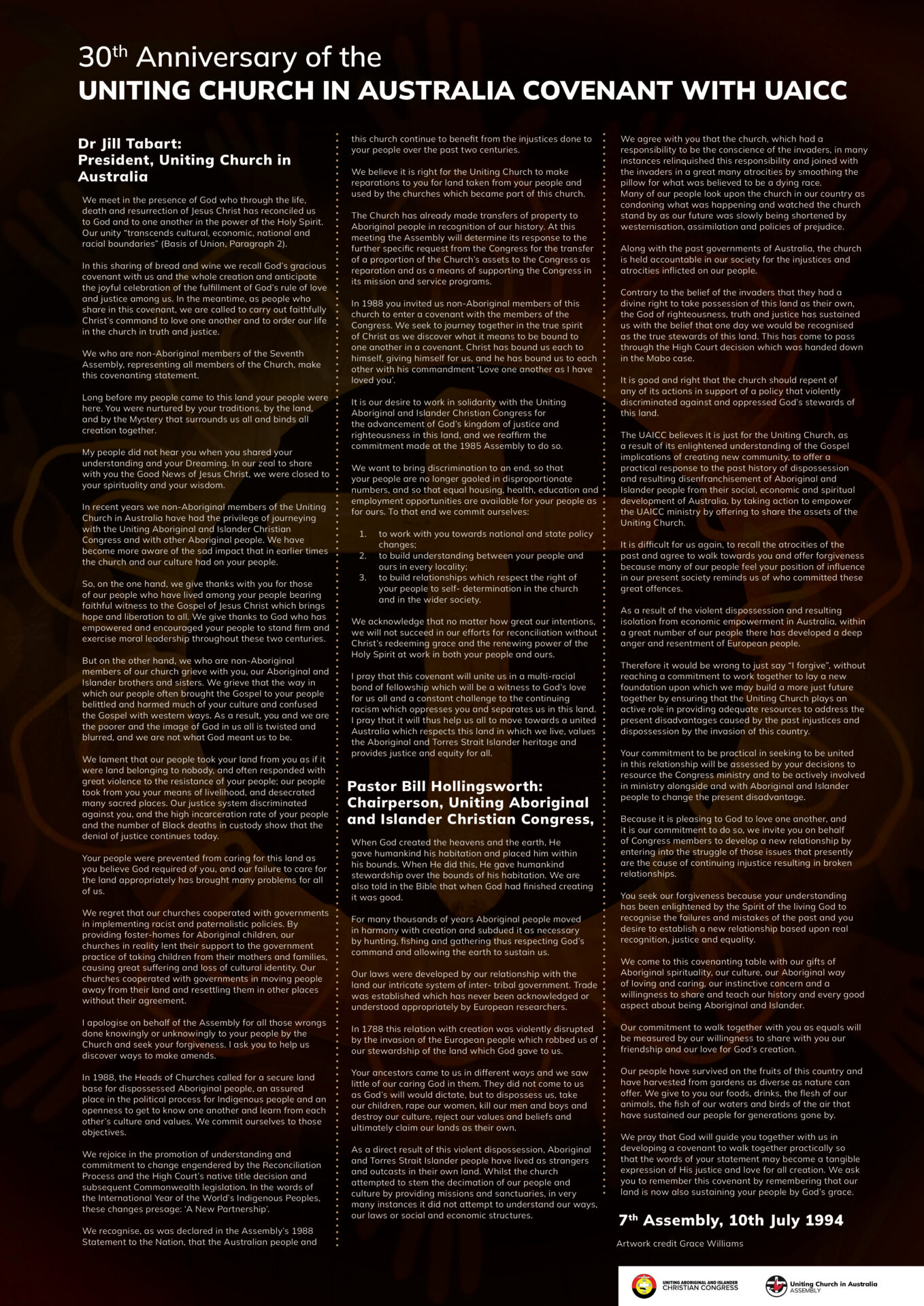 Resources for the 30th Anniversary of the Covenant – Uniting Church ...