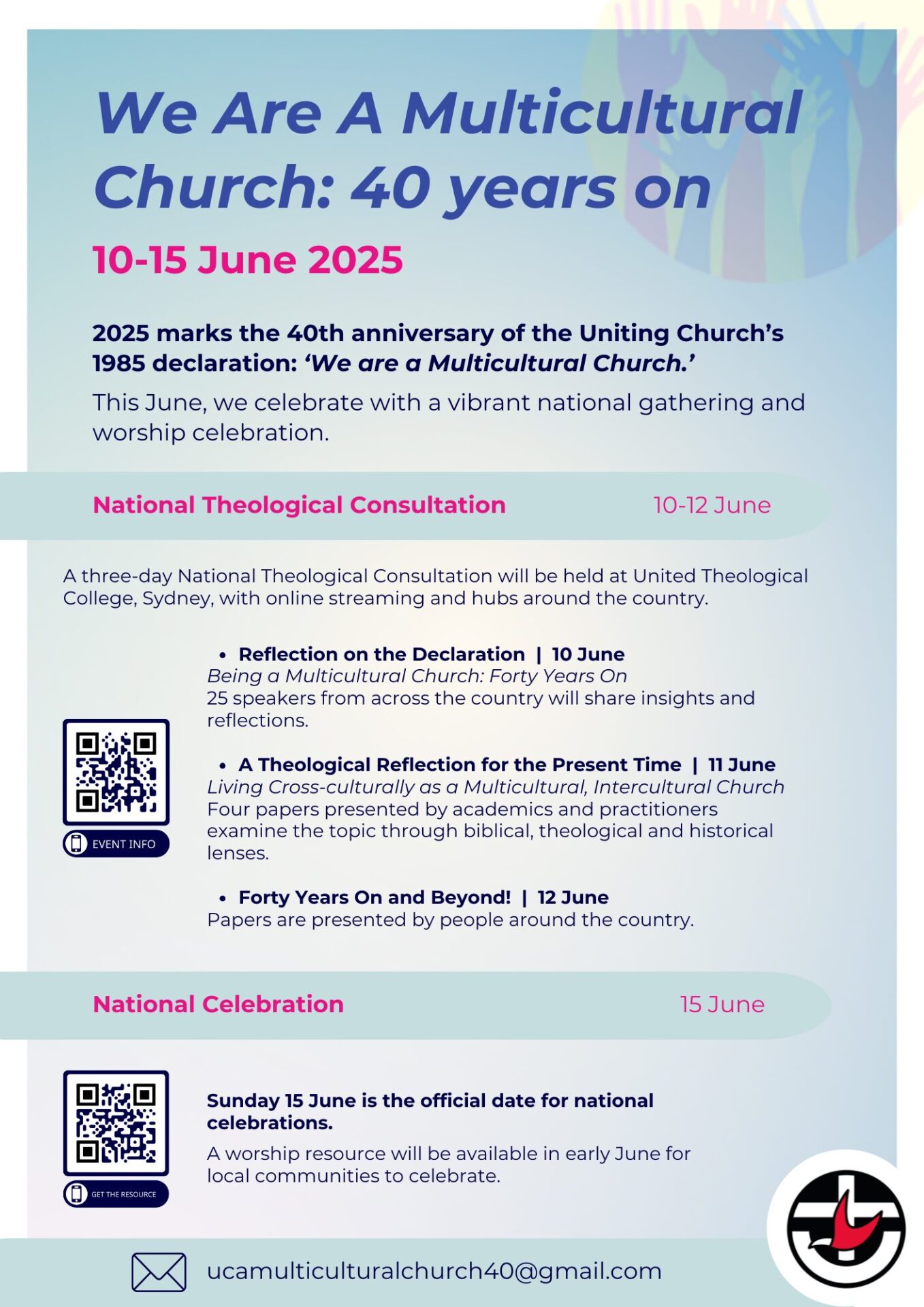 Hubs: We are a Multicultural Church Anniversary – Uniting Church Australia